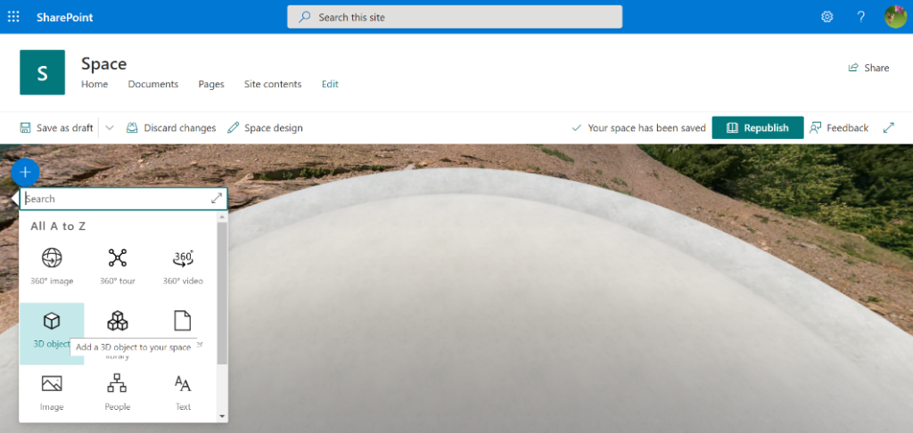 SharePoint Spaces - 3D Object And File Viewer